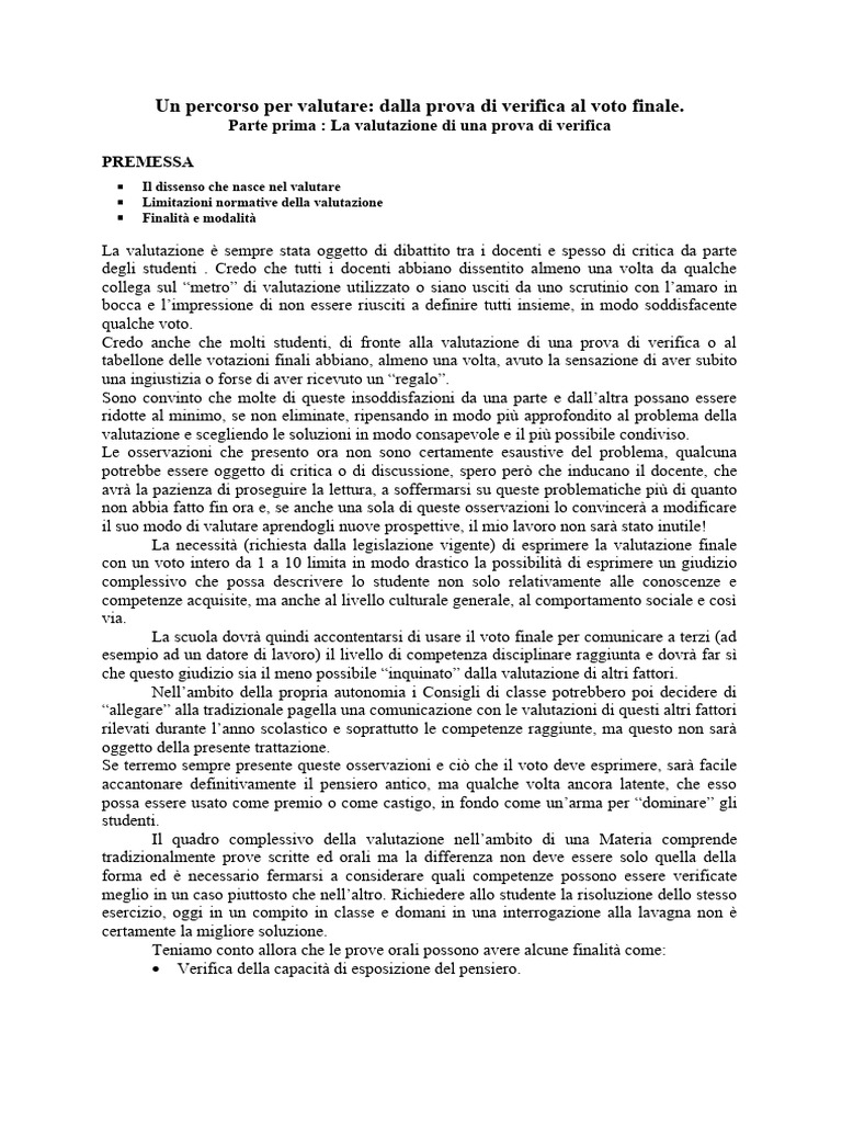 AREE DISCIPLINARI - PARAMOND - AGG - 2003 - WORD - Percorso Valutare Prova Verifica Voto Finale ...