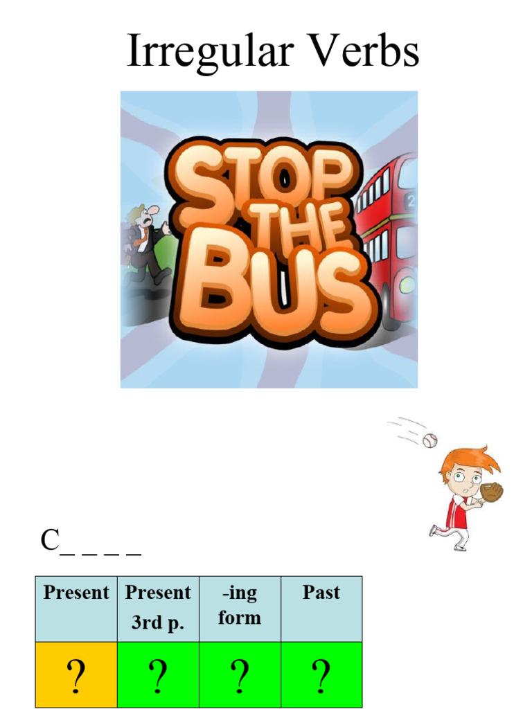 Irregular Verbs Game | PDF