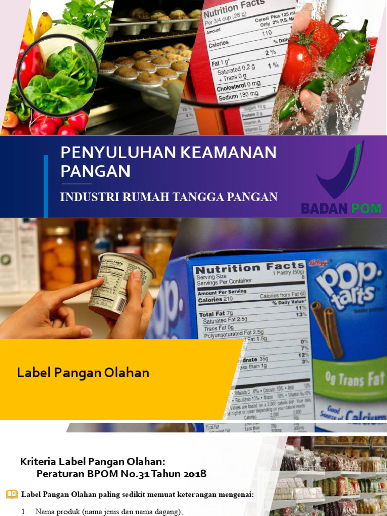 Label Pangan Olahan | PDF