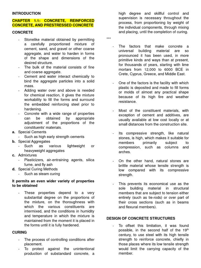 Principles of Reinforced Concrete Design | PDF