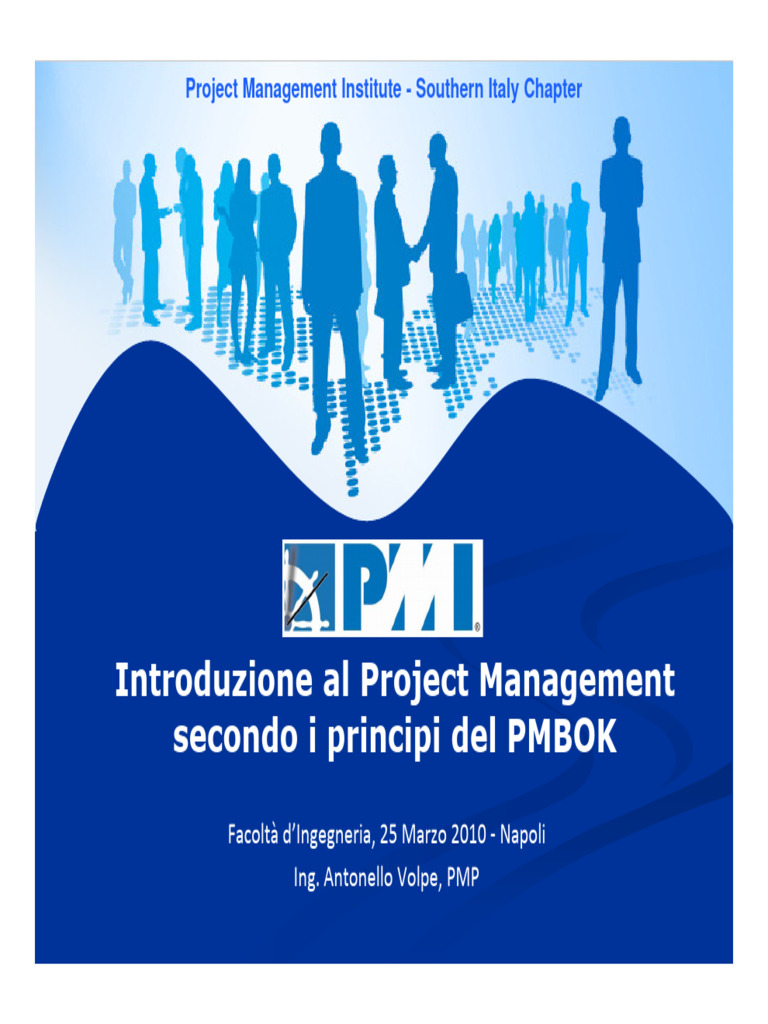 Introduzione Al Project Management AVolpe 25-03-10 Rev3 | PDF