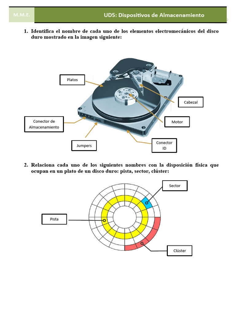 Ejercicios UD5-Almacenamiendo | PDF