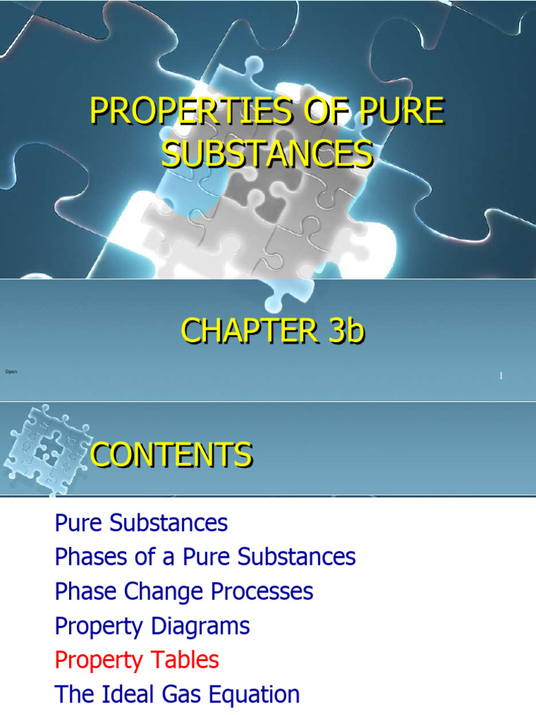 Chapter 3b Properties of Pure Substances | PDF