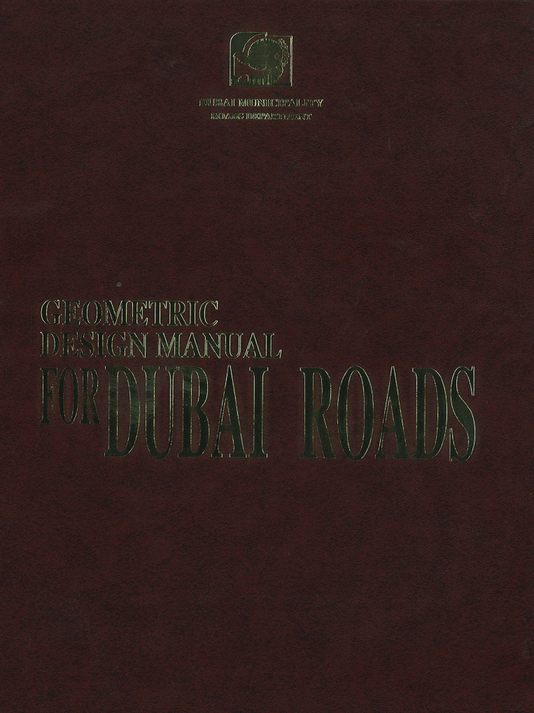Geometric Design Manual For Dubai Roads - Old Manual | PDF ...