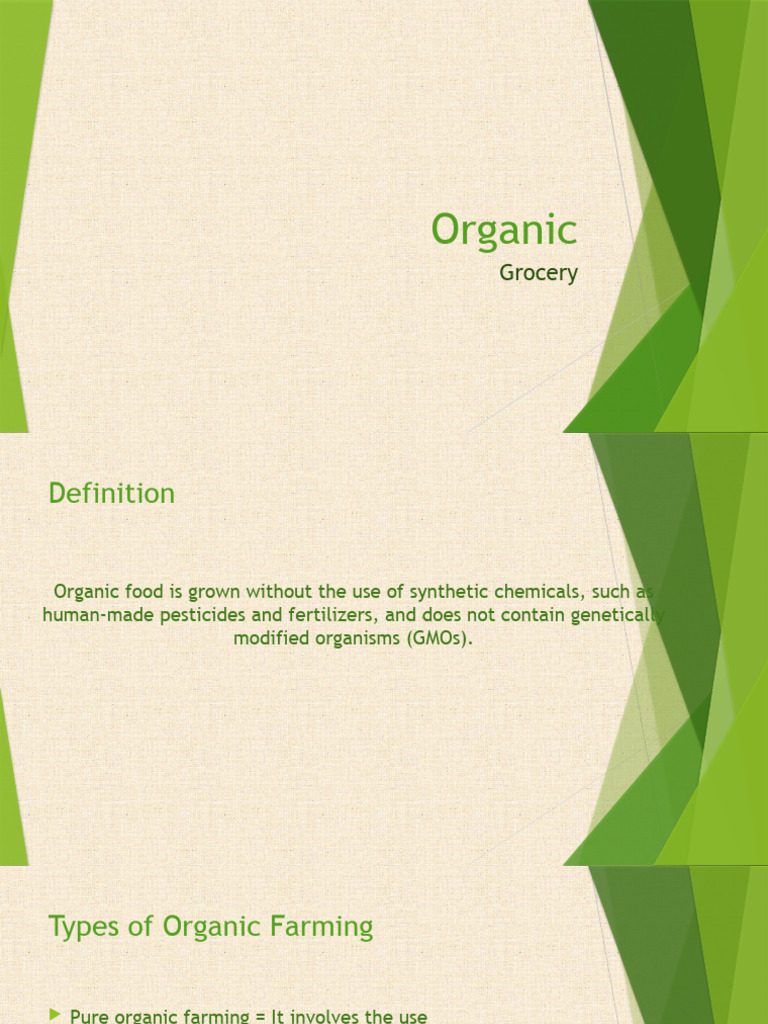 Organic Food | PDF