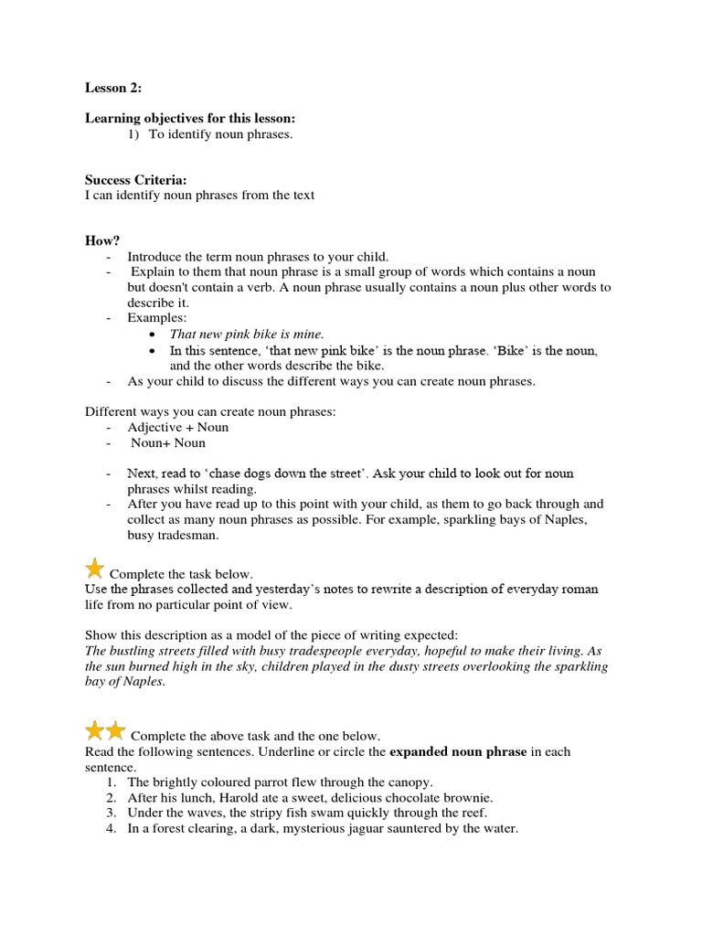 Tuesday - Lesson 2. 21.03.2020 | PDF | Noun | Phrase