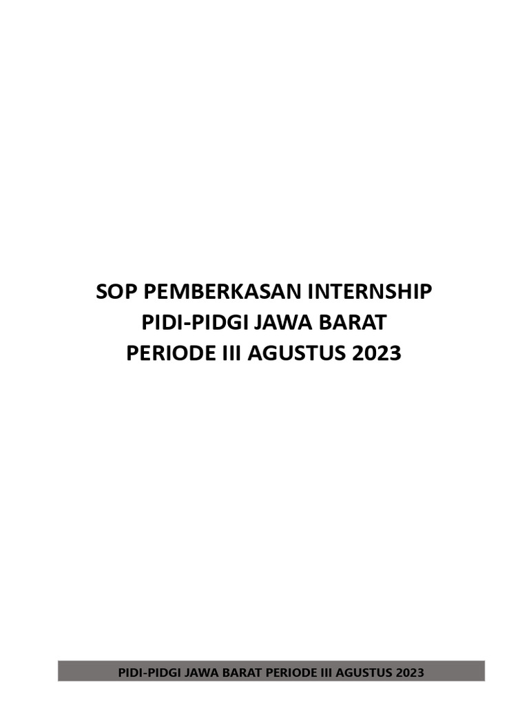 Sop Pemberkasan Iship Jabar Agustus 2023 | PDF