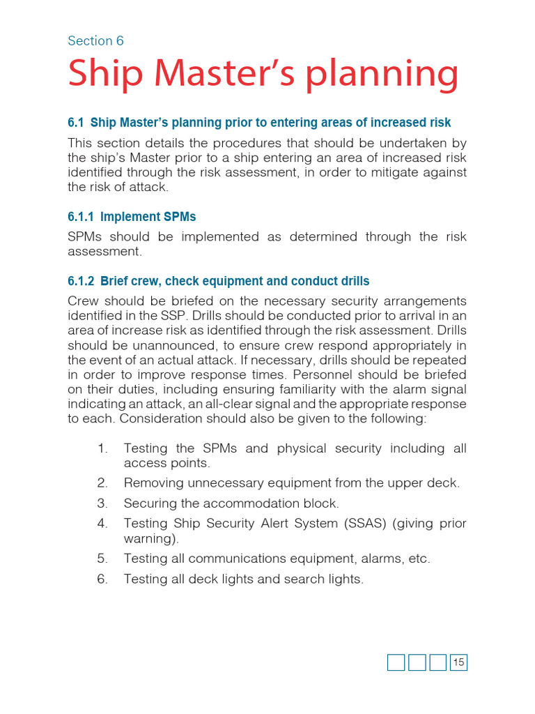 Ship Masters Planning | PDF