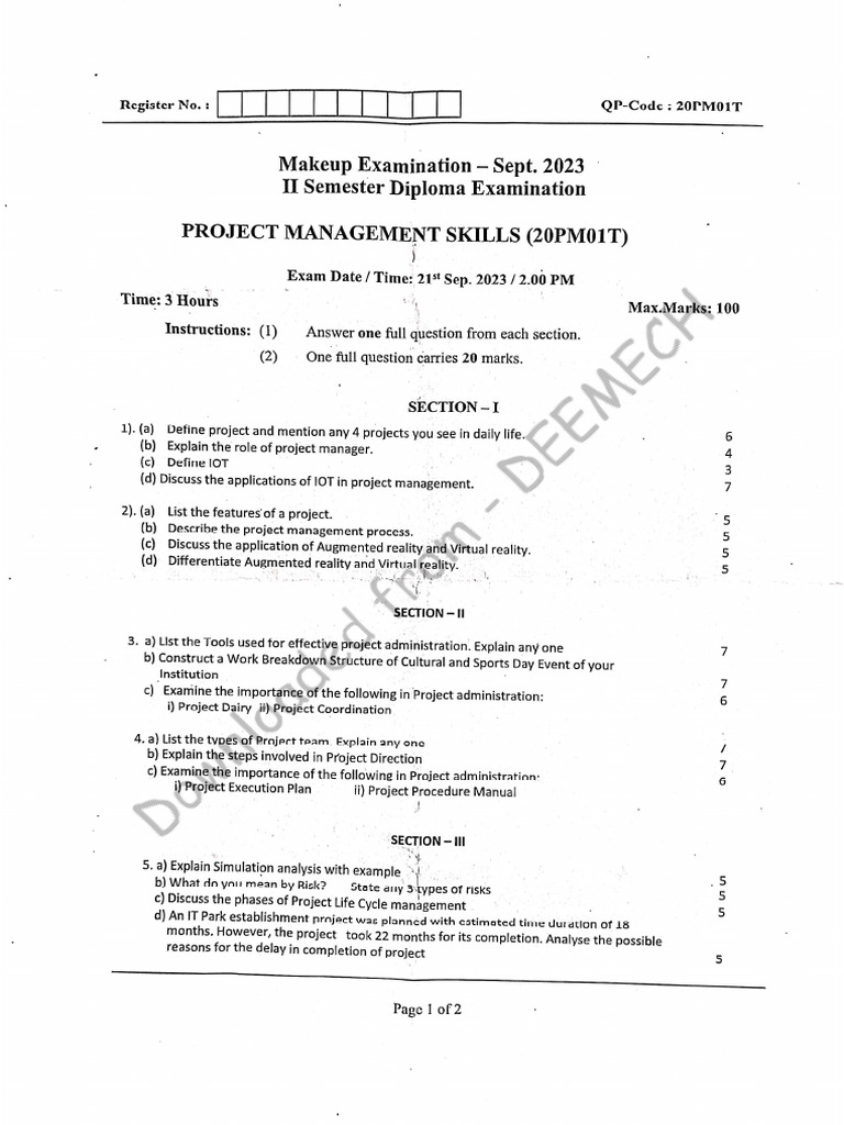 20PM01T PMS Makeup September 2023 Key - DEEMECH | PDF | Augmented ...