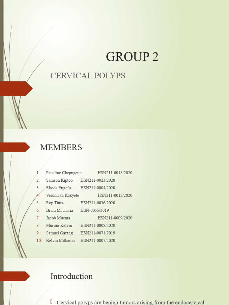 Cervical Polyps | PDF | Uterus | Health Sciences