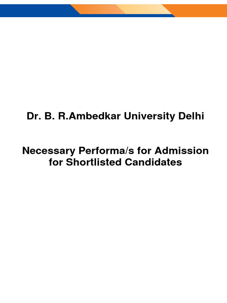 Necessary Performa For Admission | PDF | Credit Card | Banks