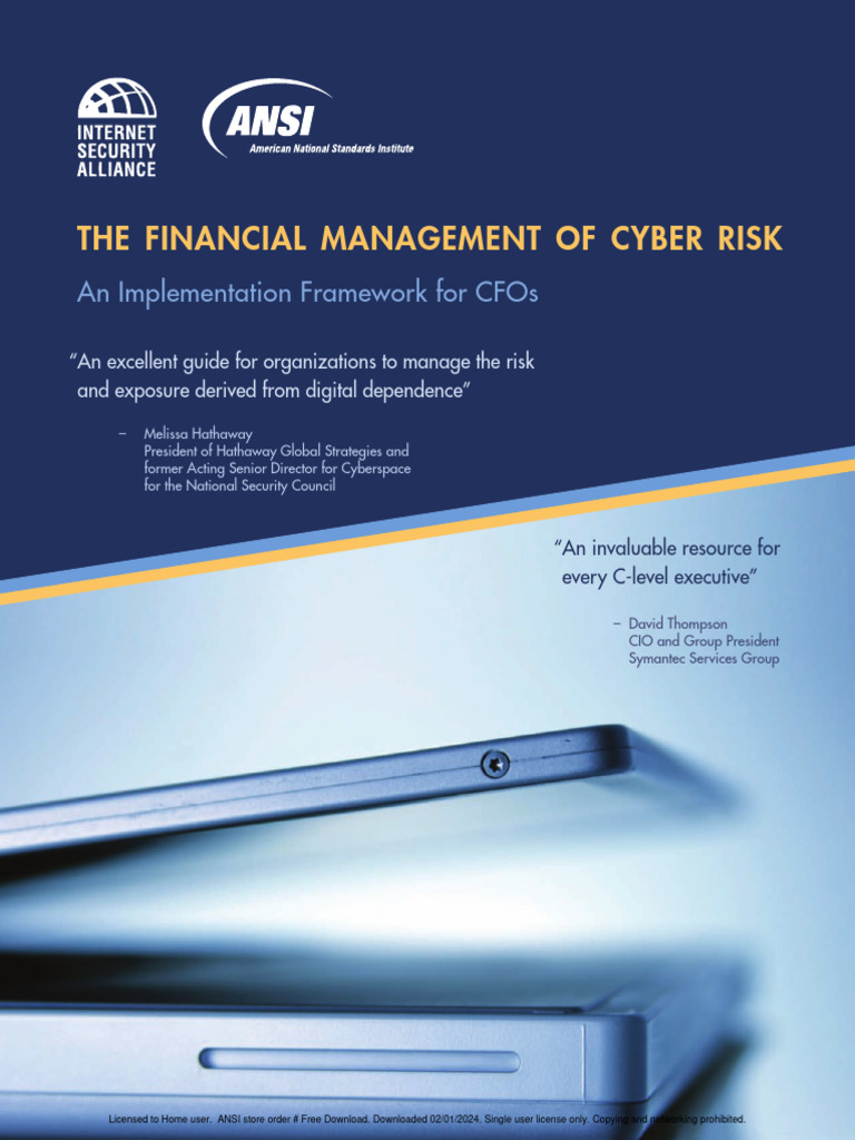 Financial Management of Cyber Risk | PDF | Computer Security | Security