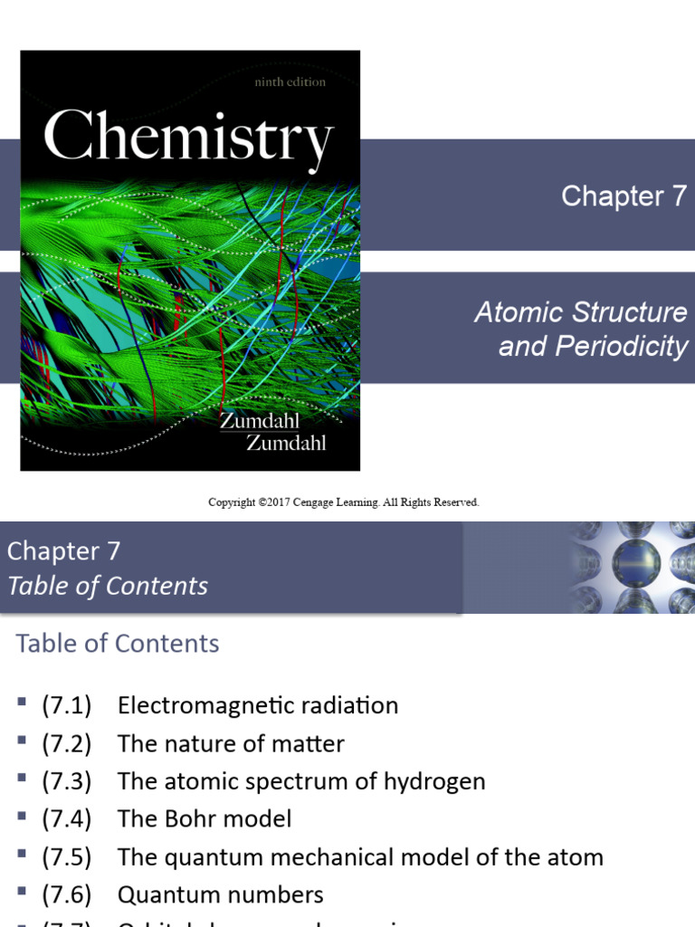 Chapter 7 FULL Presentation | PDF | Atomic Orbital | Emission Spectrum