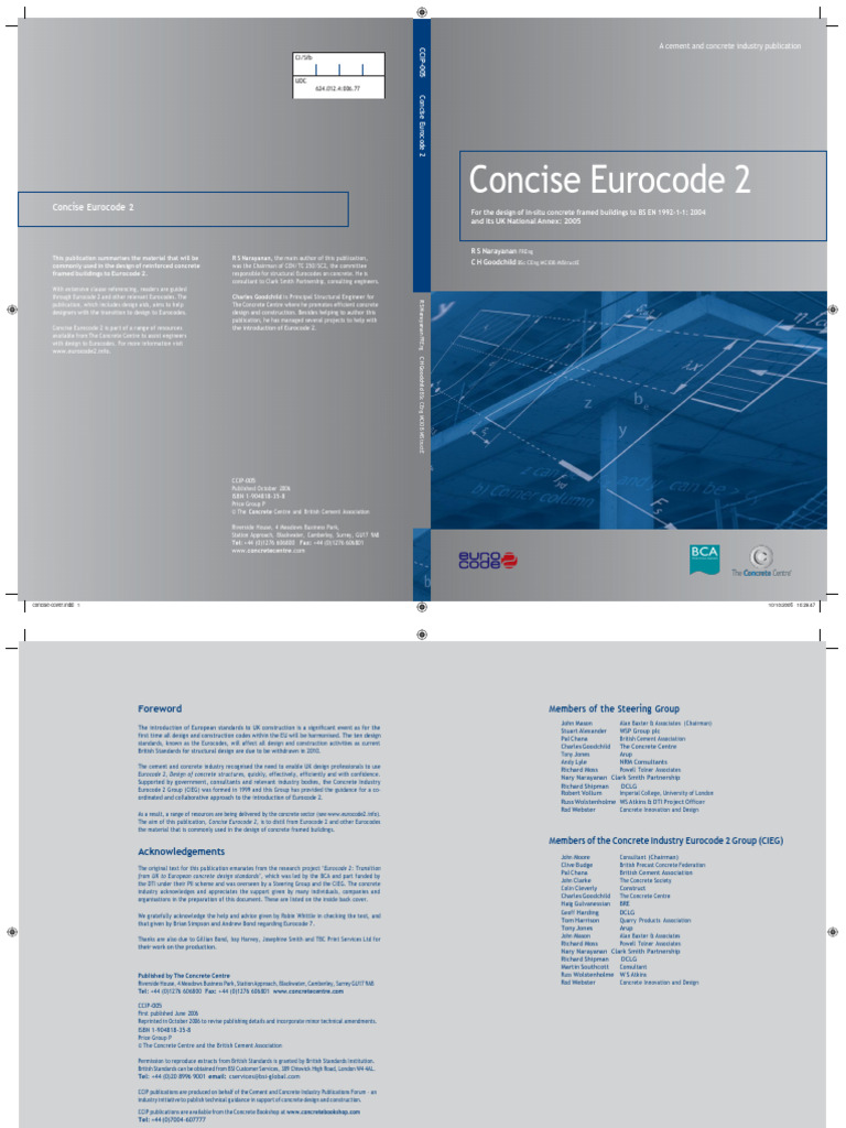 Concise Eurocode 2 | PDF | Strength Of Materials | Bending
