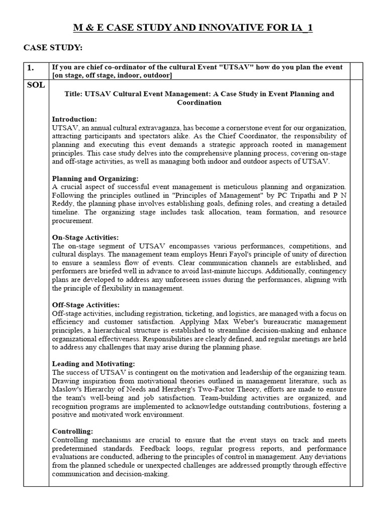 M&E Case Study and Innovative | PDF | Employee Retention | Motivational