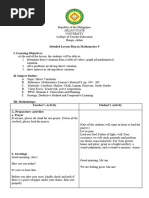 Detailed Lesson Plan - Direct Variation | PDF | Equations | Variable (Mathematics)