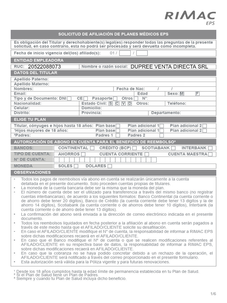 Formato Eps y Formato Oncologico | PDF | Póliza de seguros | Seguro