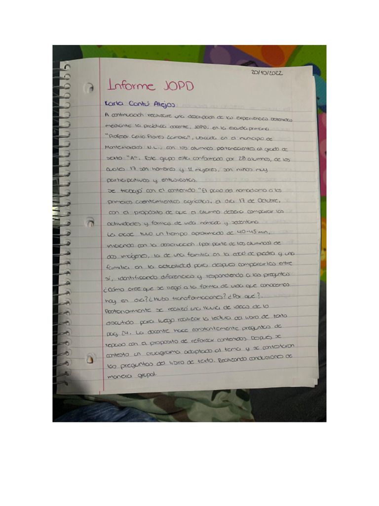 Informe Historia KCA | PDF