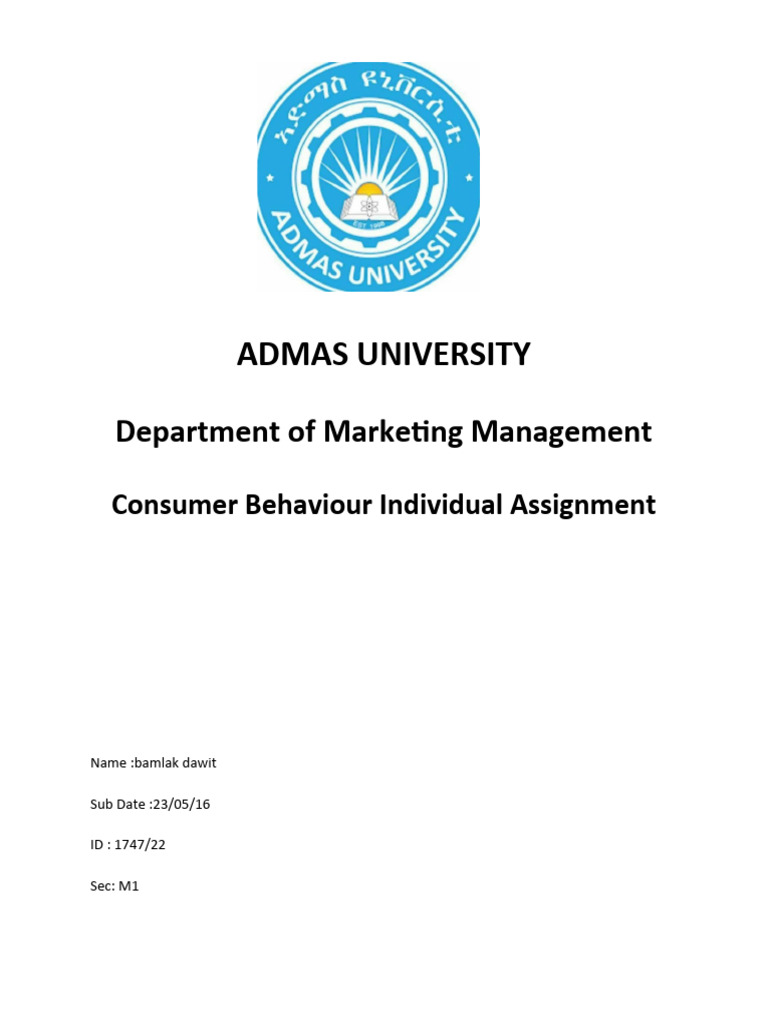Bc Assignment Pdf Consumer Behaviour Behavior 6124