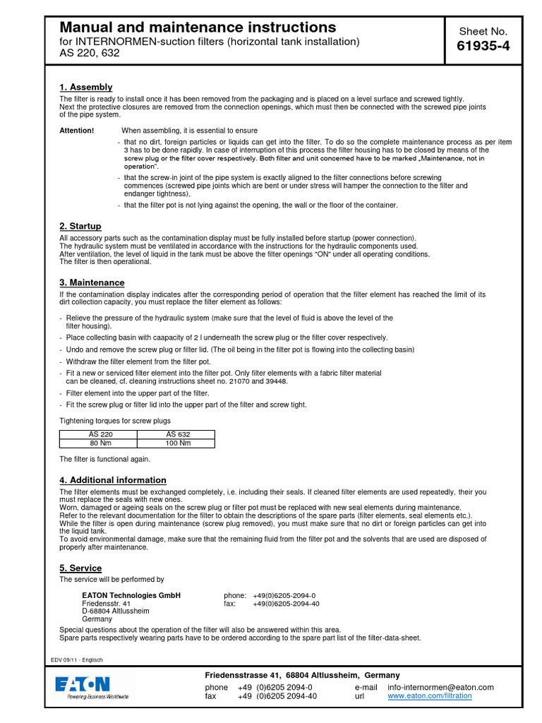 Installation and Operation Manuals As220 632 61935 4 en | PDF | Computers | Technology & Engineering
