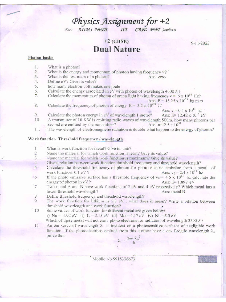 Dual Nature | PDF