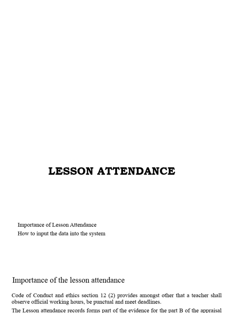 Session 7.lesson Attendance | PDF