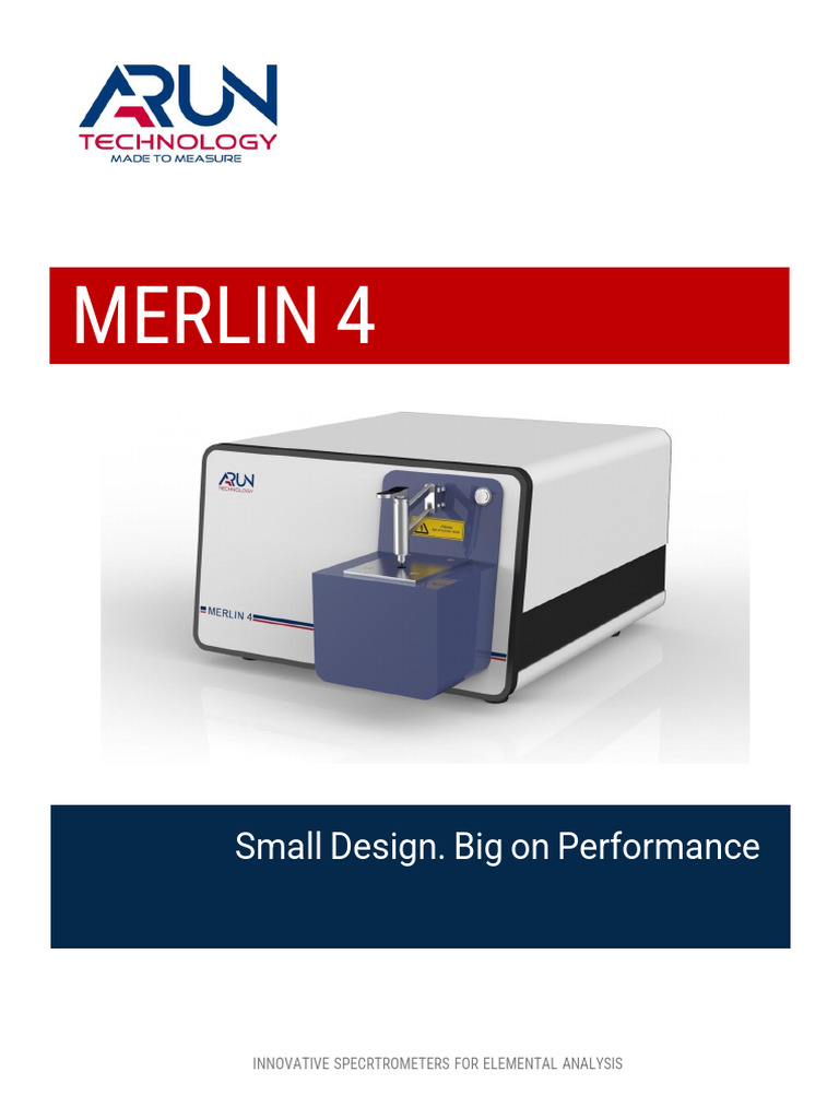 MERLIN 4 BROCHURE New | PDF | Ultraviolet–Visible Spectroscopy | Chemistry