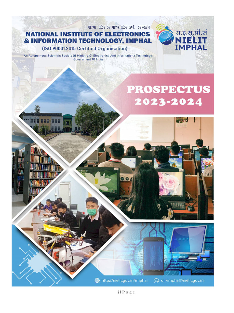NIELIT Imphal Prospectus 2023-24 | PDF