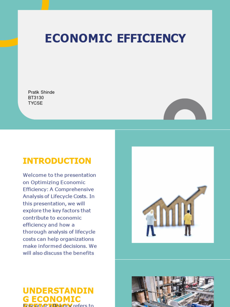 Economics | PDF | Life Cycle Assessment | Efficiency