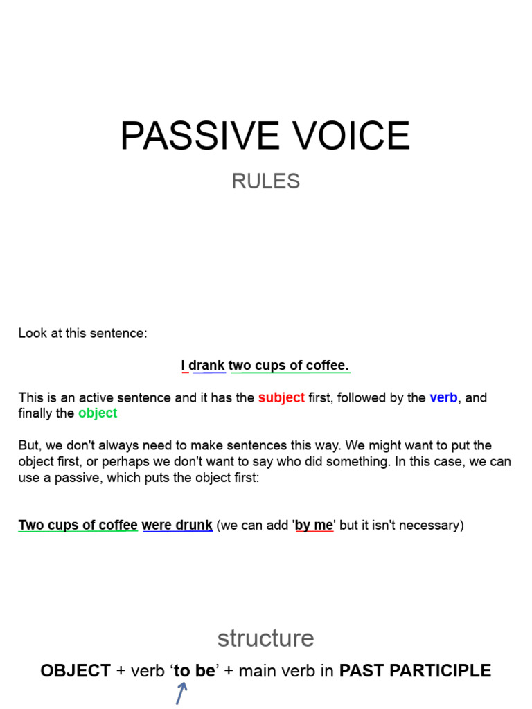 Passive Voice | PDF