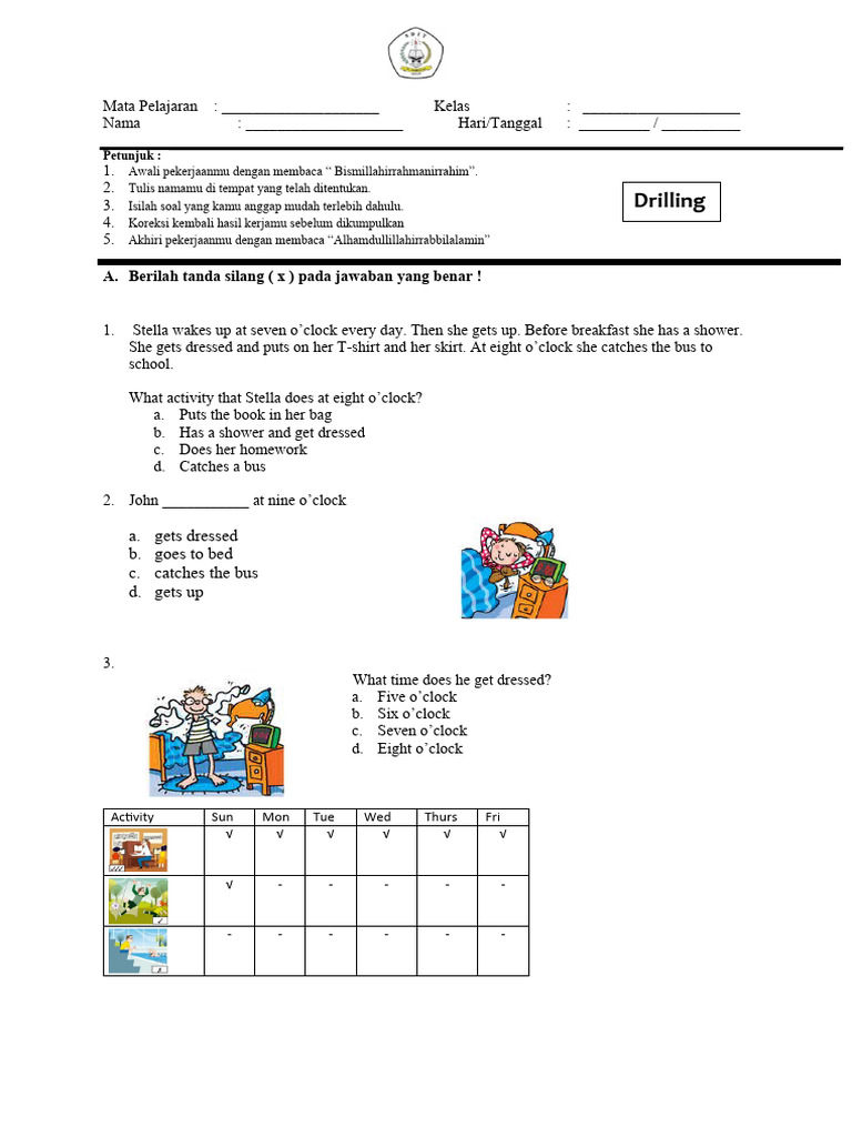 English Drilling Lev.3 | PDF | Food And Drink