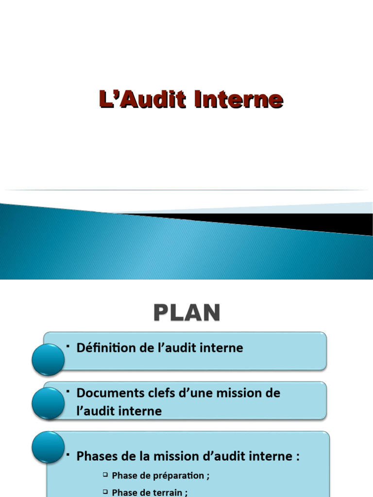 Cours D'audit Interne | PDF | Audit | Audit financier