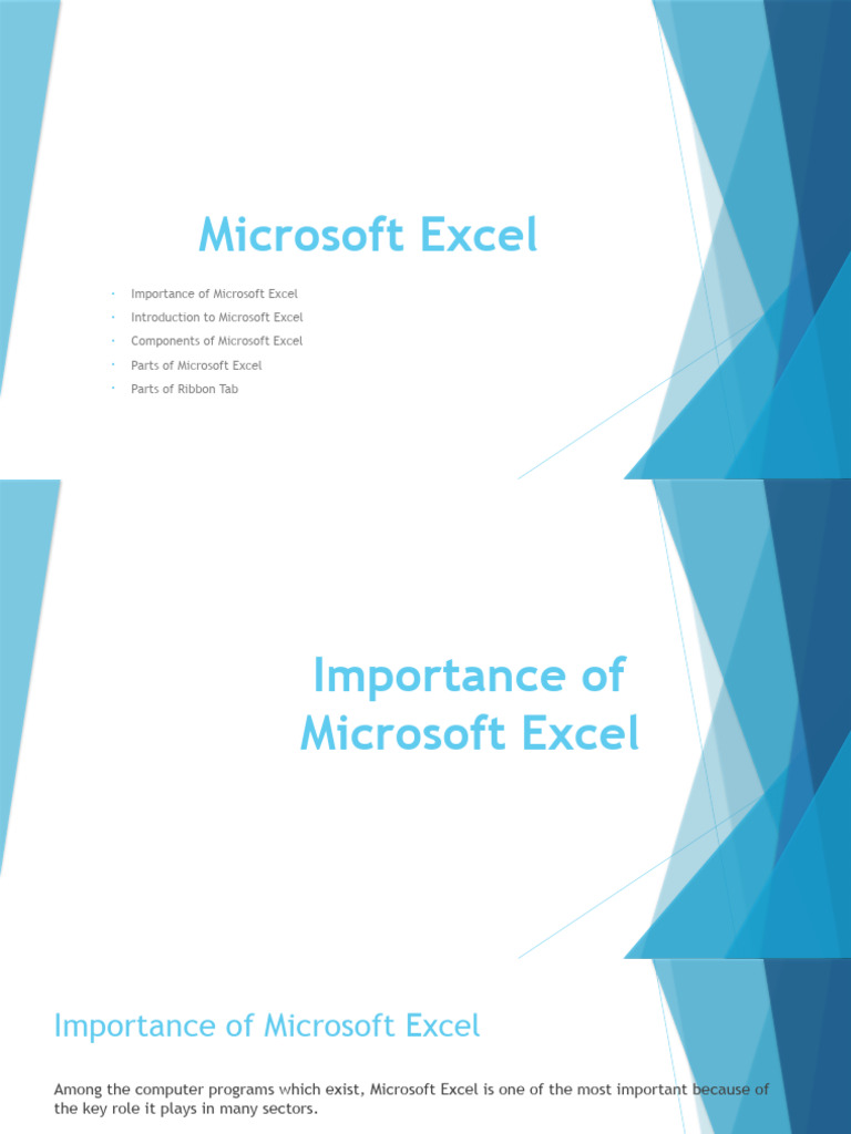 Microsoft Excel: Key Features & Components | PDF | Art | Computers