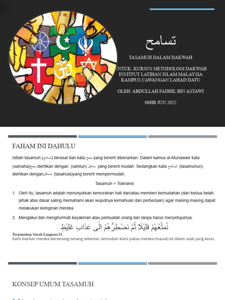 Tasamuh Dalam Dakwah | PDF