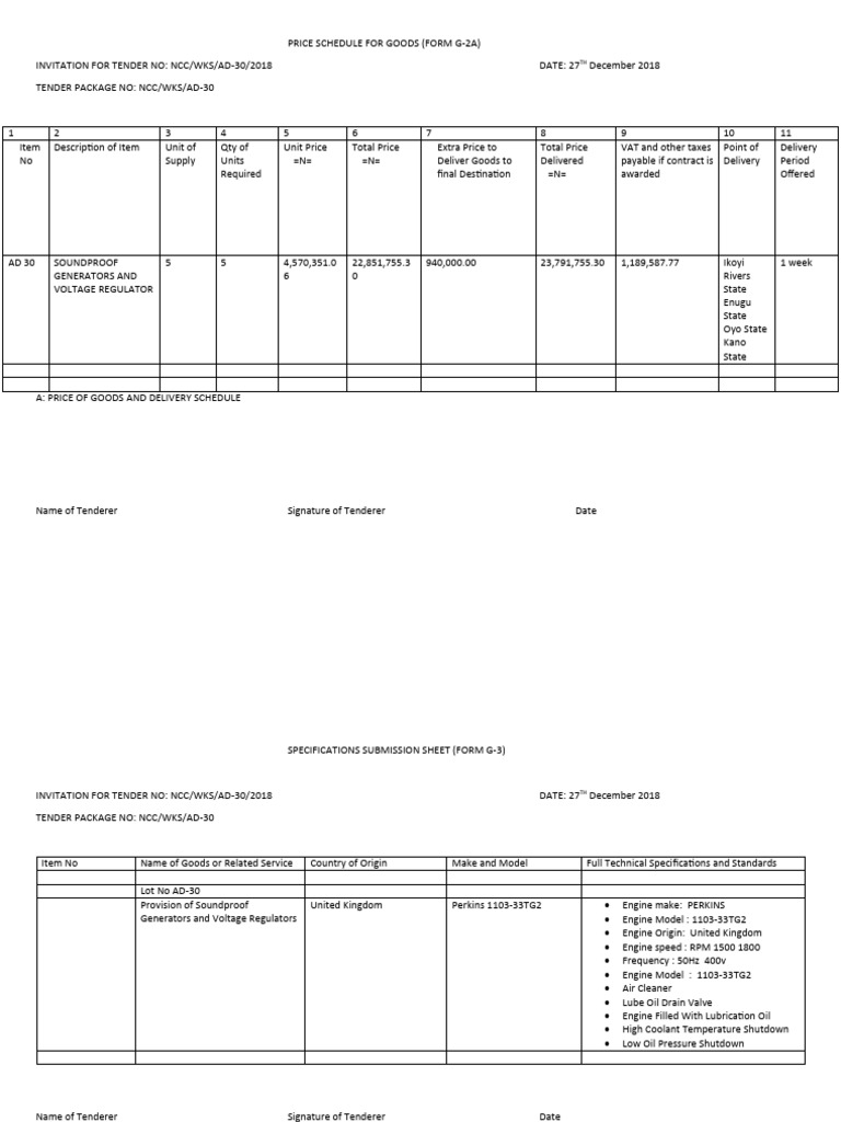 Tender Documents | Download Free PDF | Private Law | Business