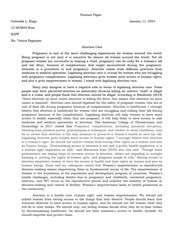 Position Paper | PDF