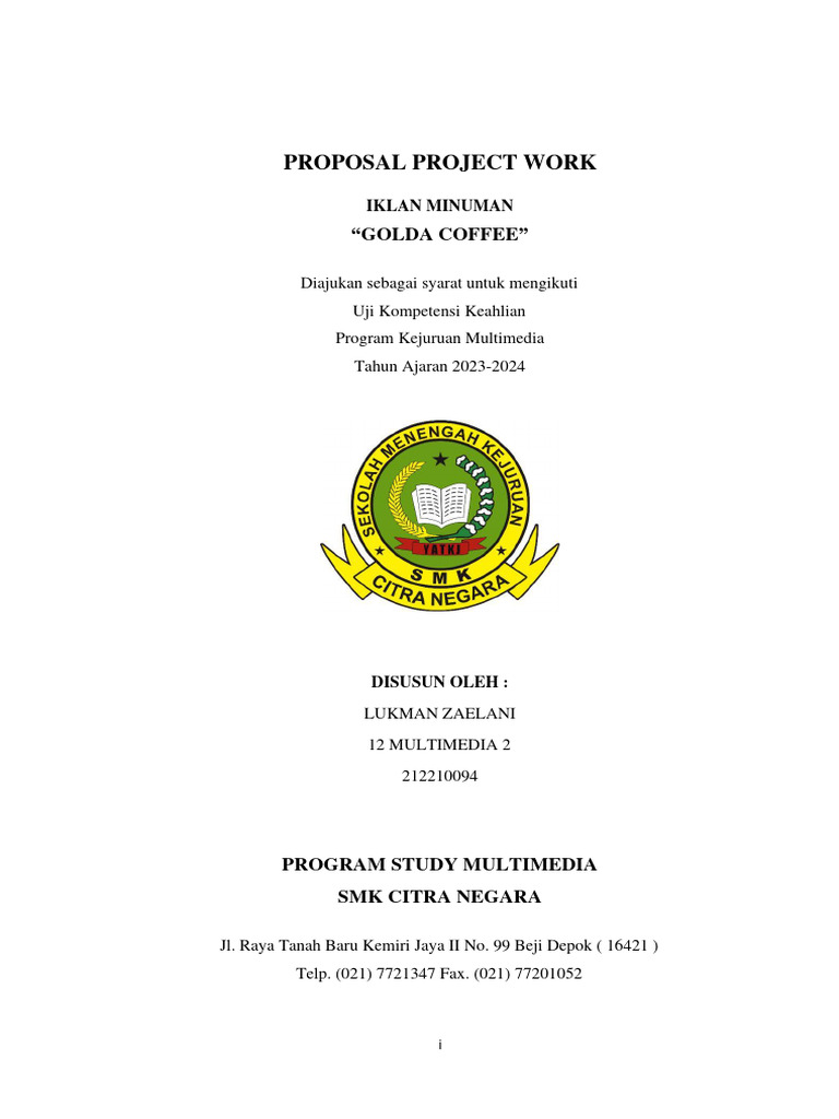 Proposal LUKMAN | PDF