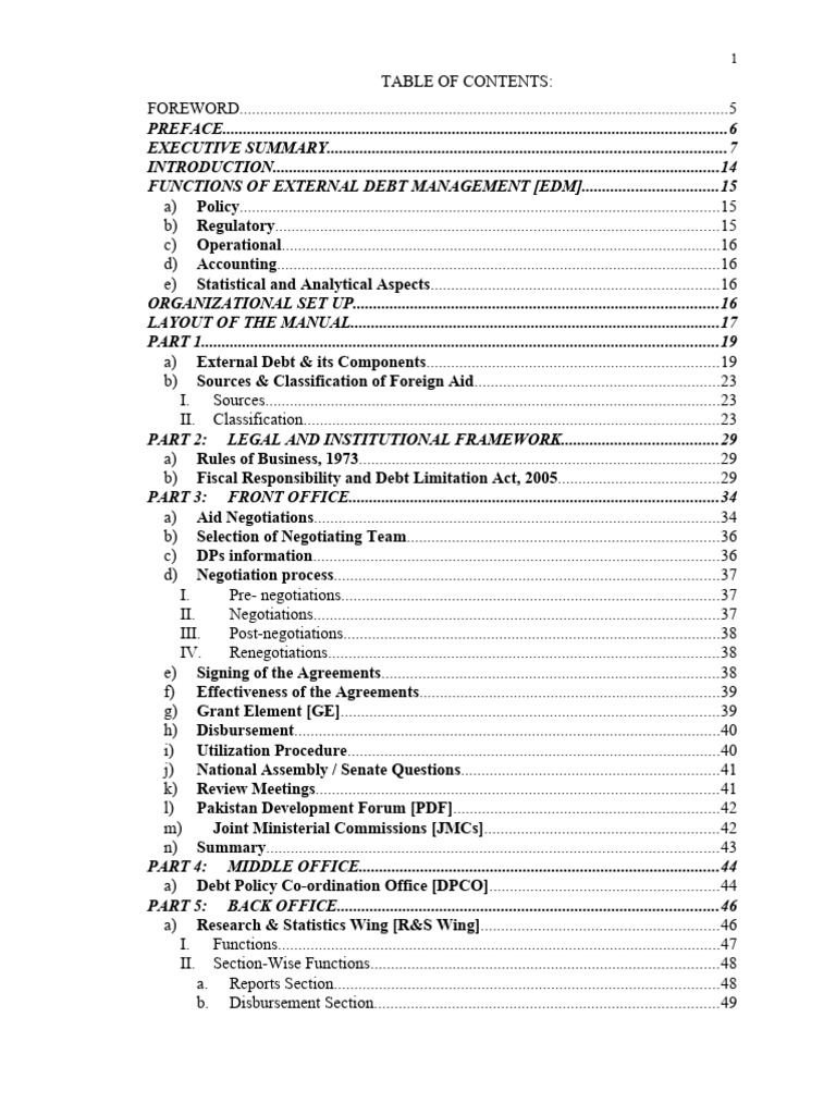 DM Manual | PDF | Debt | Aids