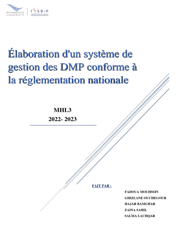 Gestion DMP CHU.. | PDF