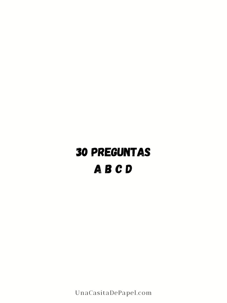 Plantillas Examen Tipo Test ABCD | PDF