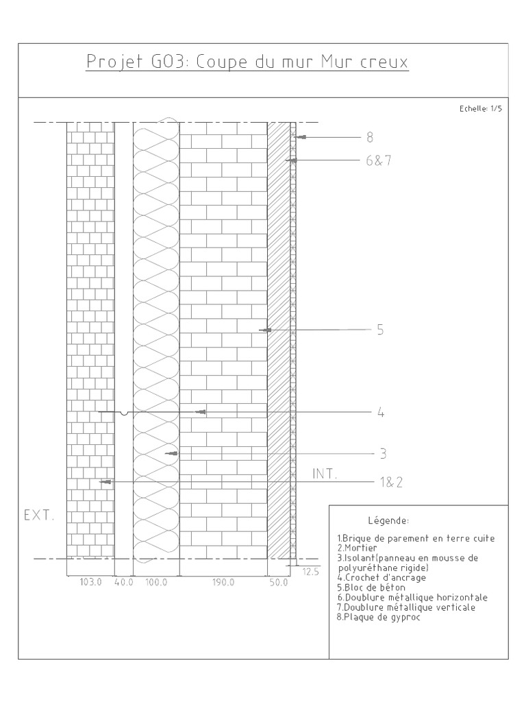 Mur Creux Finale-Projet Construction Verticale | PDF
