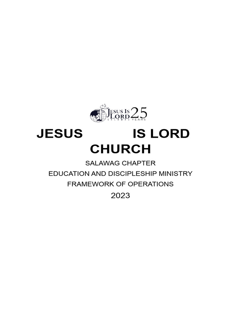 JIL Salawag Discipleship Guide | PDF | Disciple (Christianity) | Jesus