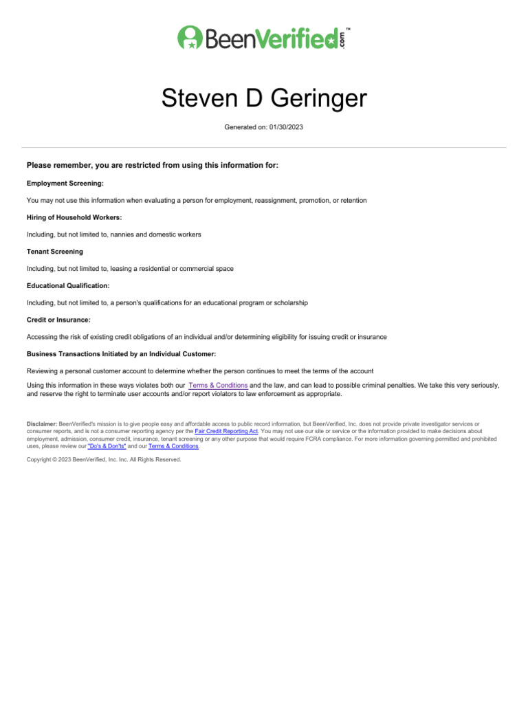 Steven D Geringer-9ae6f9866fde77f | PDF | Business | Economies