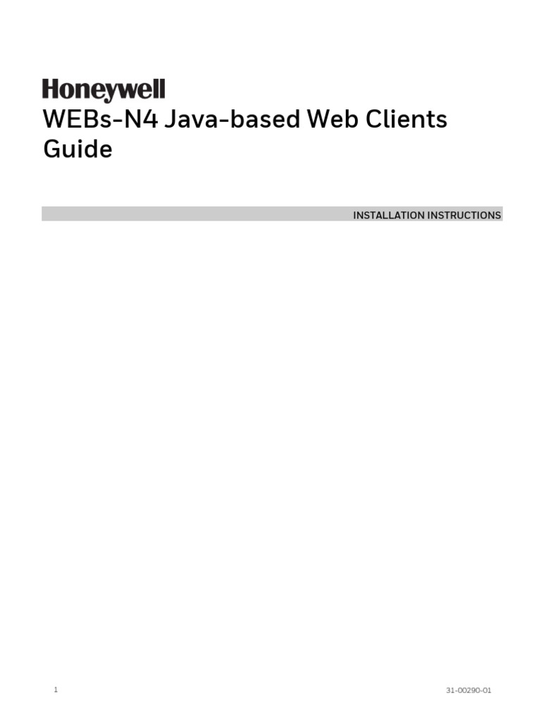 HBT Bms 31 00290 01 WEBs N4 Analytics InstallationInstructions | PDF | Java (Programming ...
