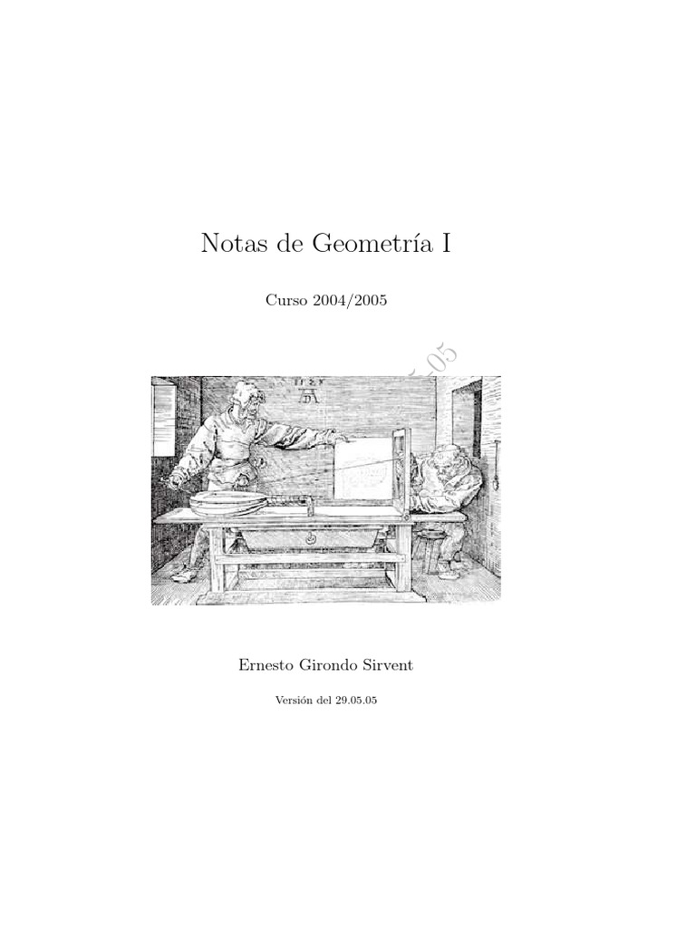 GIRONDO, Ernesto - Notas de Geometría | PDF | Espacio vectorial | Colector GIRONDO, Ernesto - Notas de Geometría | PDF | Espacio vectorial | Colector