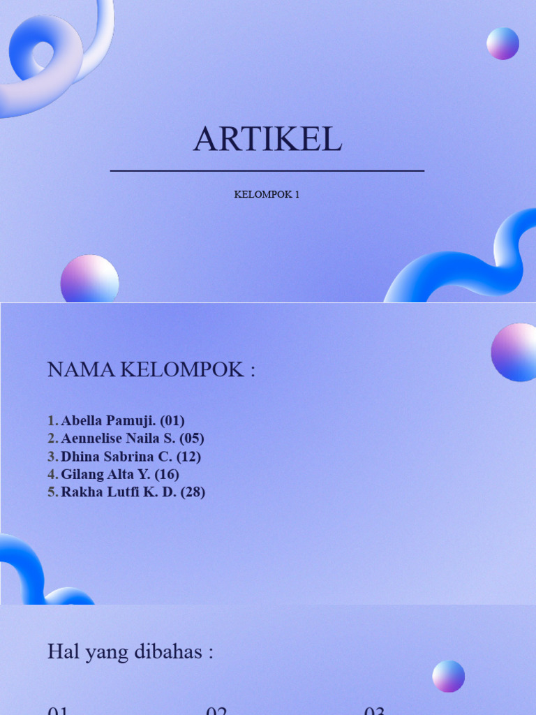 Bindo Kelompok 1 (Artikel) | PDF | Karier & Perkembangan | Filsafat