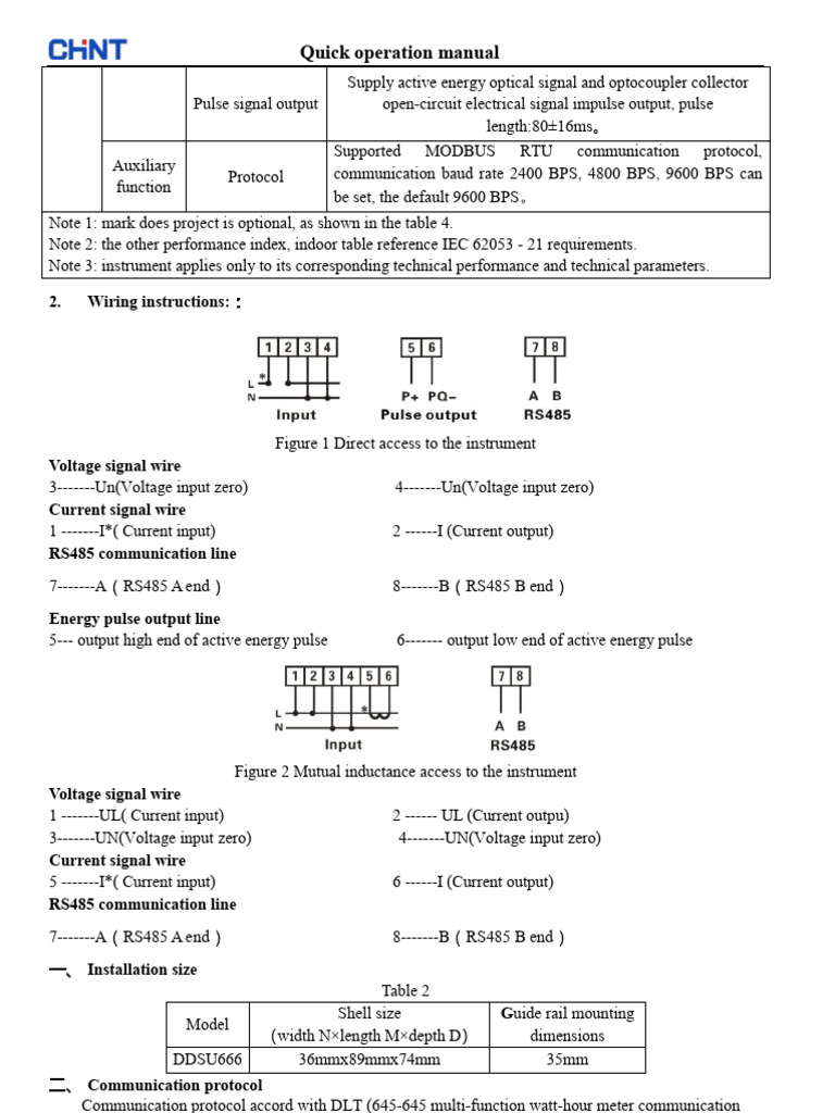 CHINT | PDF | Bit Rate | Input/Output