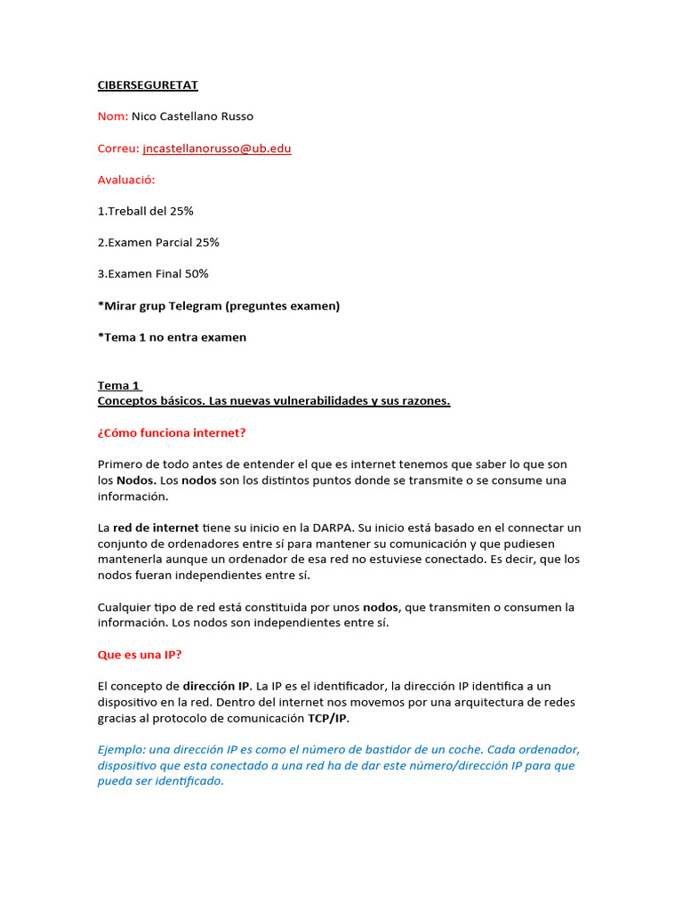 CIBERSEGURETAT Apunts | PDF