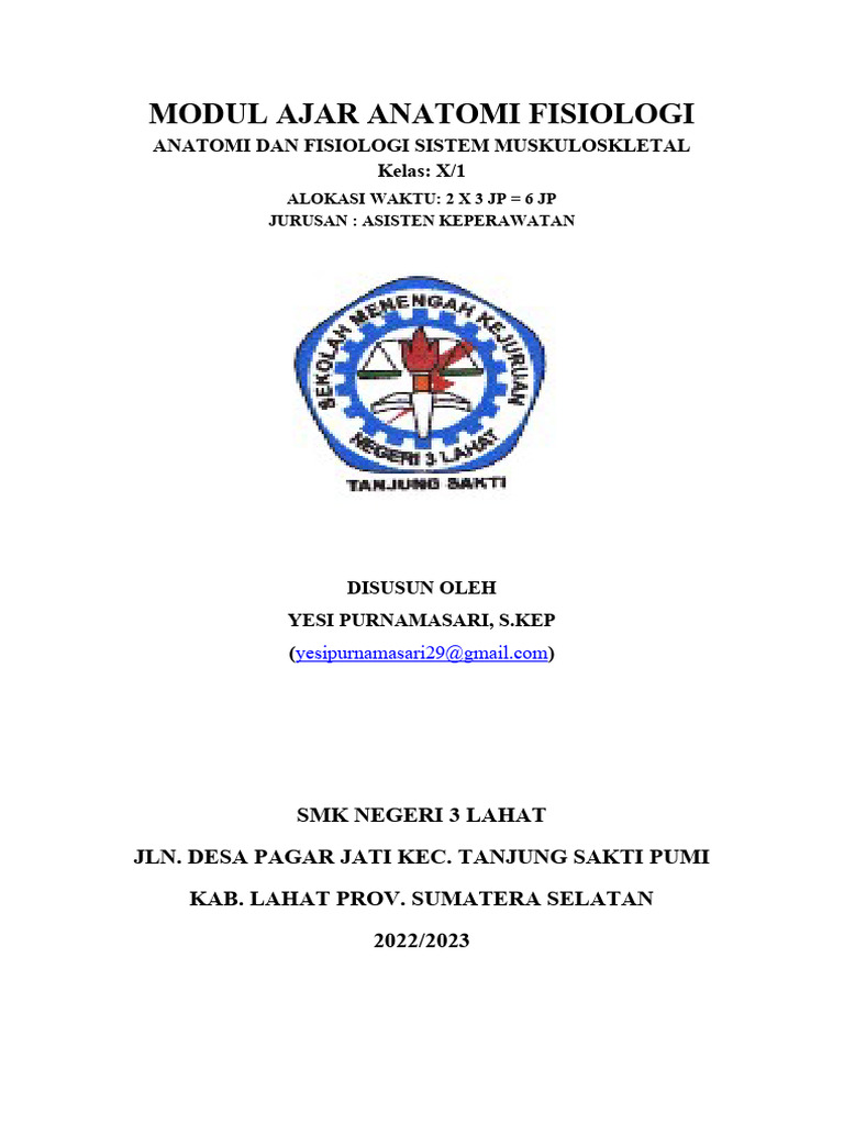 Modul Ajar 2 Anatomi Fisiologi | PDF