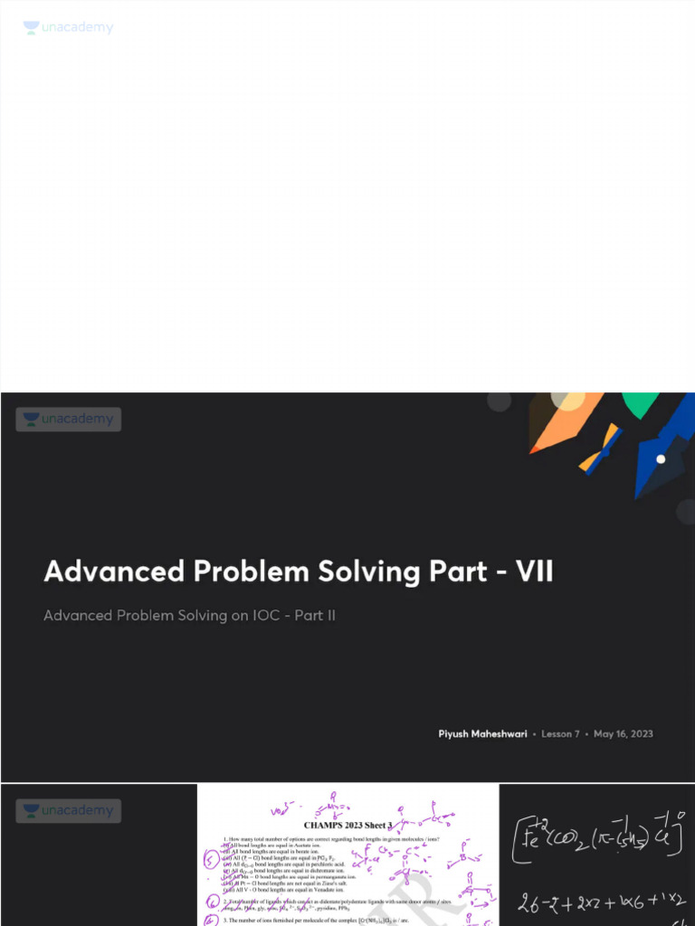 Advanced Problem Solving Part VII With Anno | PDF